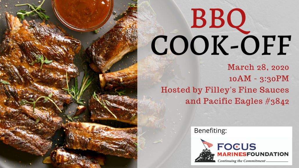 March BBQ with logo - Focus Marines Foundation